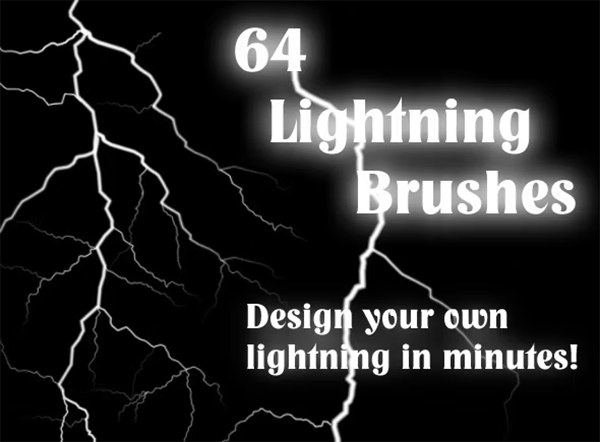 Thunder Lightning Brushes - Free & Premium Brushes Download